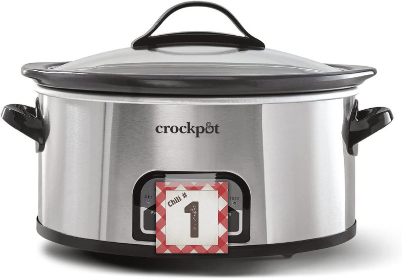 Printable Chili Cook-off Crockpot Number Cards, Chili Cook off ...