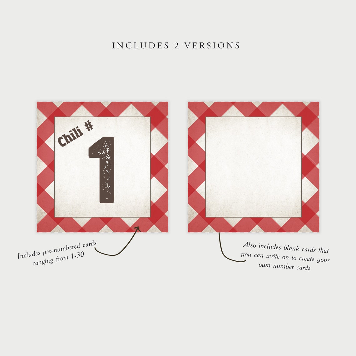 Printable Chili Cook-off Crockpot Number Cards, Chili Cook off ...