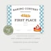 Printable Baking Contest Award Winner Certificate, First Place Winner ...