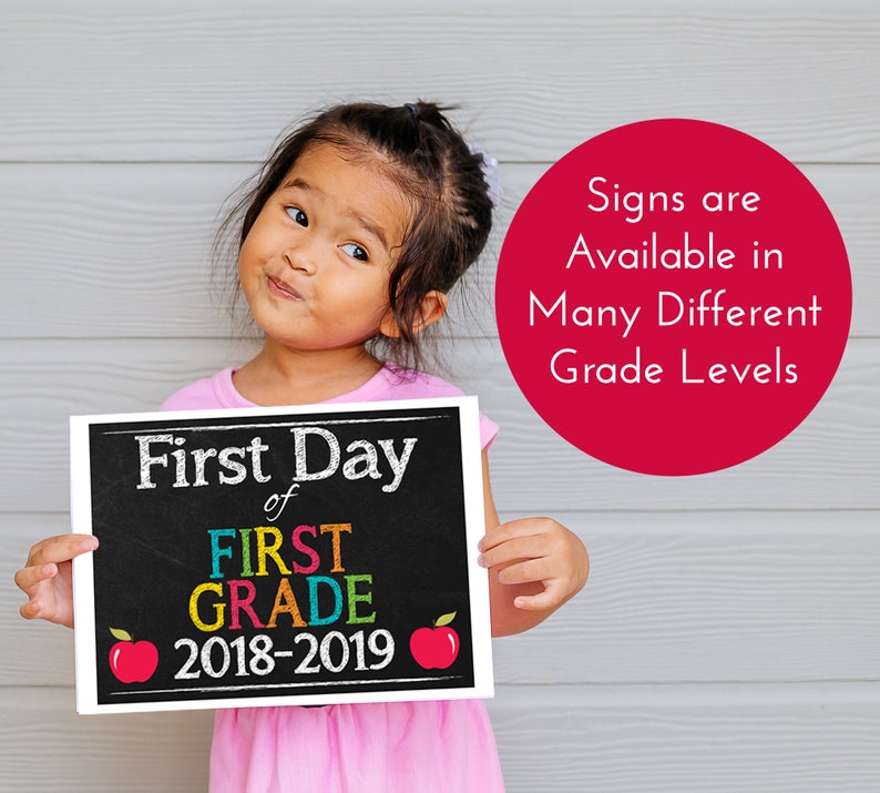 DIY Printable First Day of Mommy and Me School Sign | Etsy