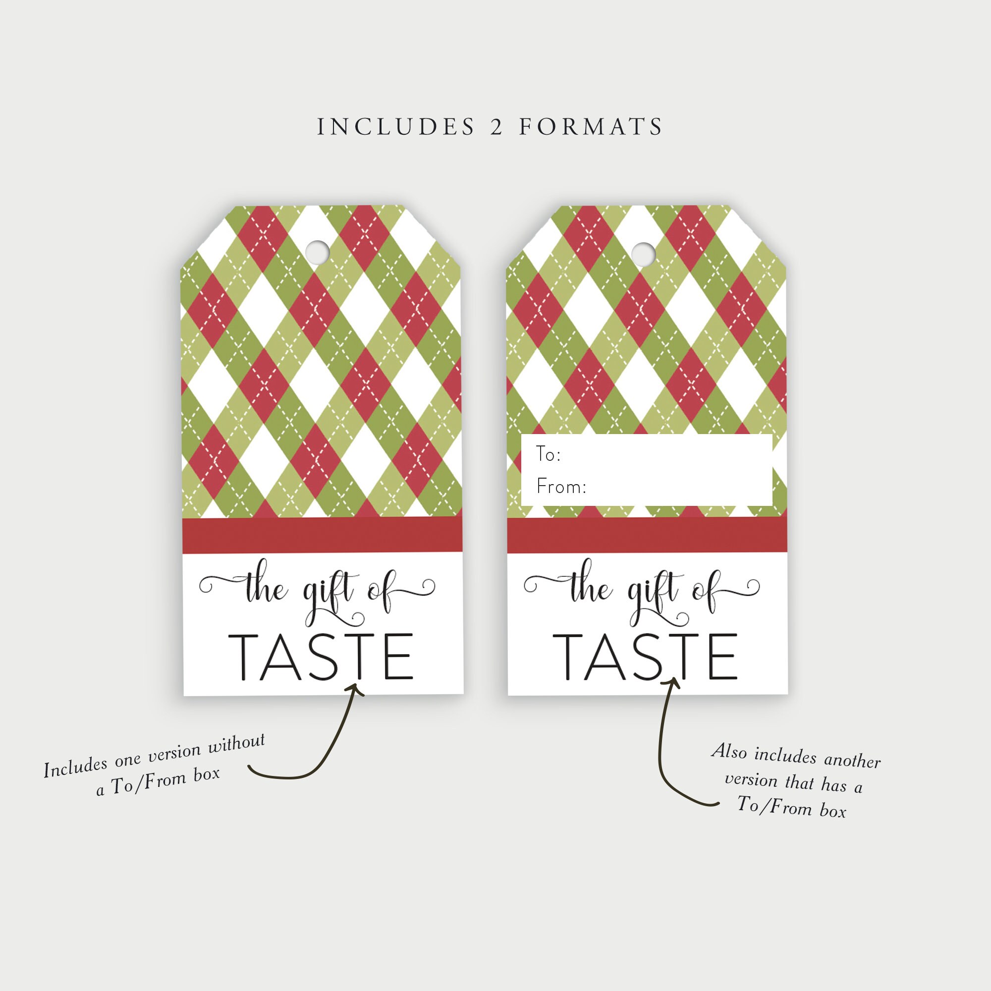 Printable Holiday FIVE SENSES Gift Tags Christmas Gift Idea - Etsy
