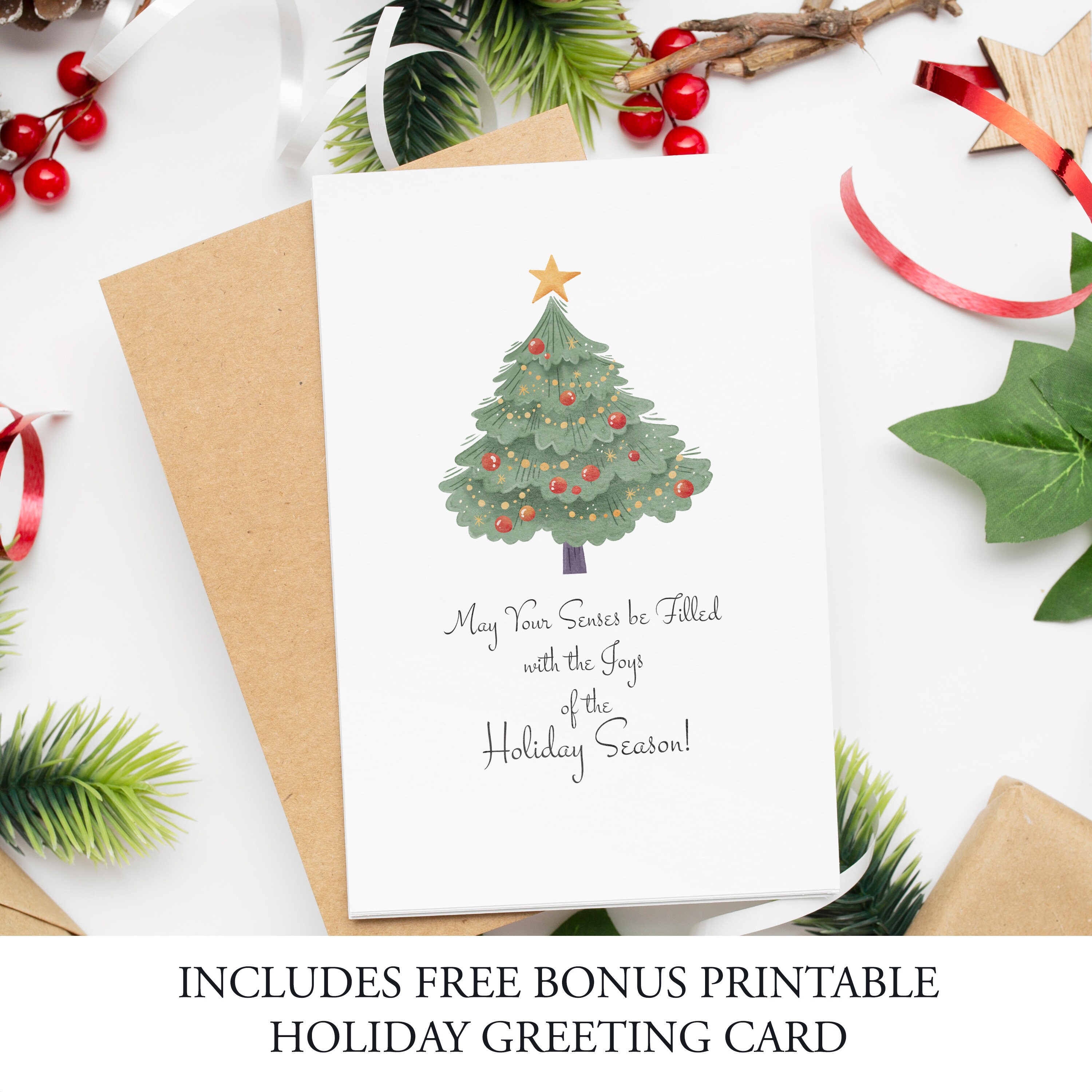 Printable Holiday FIVE SENSES Gift Tags Christmas Gift Idea - Etsy