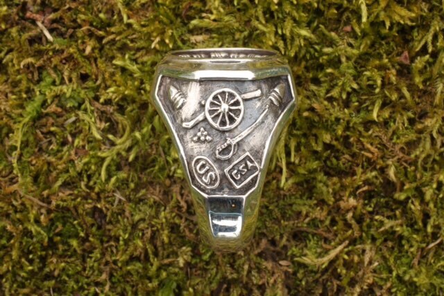 Sterling Silver Men's Metal Detecting / Treasure Hunting Ring Civil War ...