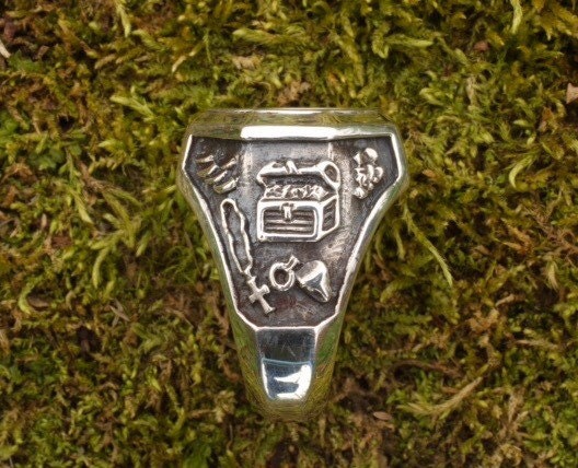 Sterling Silver Men's Metal Detecting / Treasure Hunting Ring Civil War ...