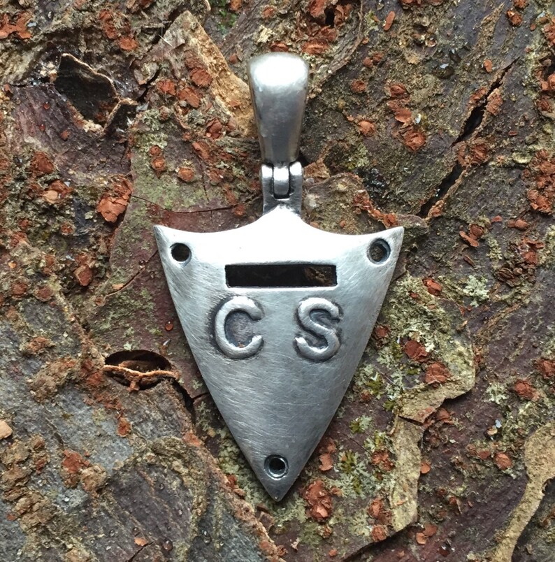 Sterling Silver Confederate States "cs" Saddle Shield Civil War Cavalry ...