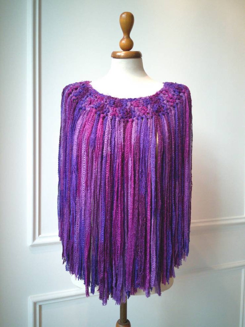 Crochet Fuchsia Wool Shoulder Cover Crochet Bolero Purple - Etsy