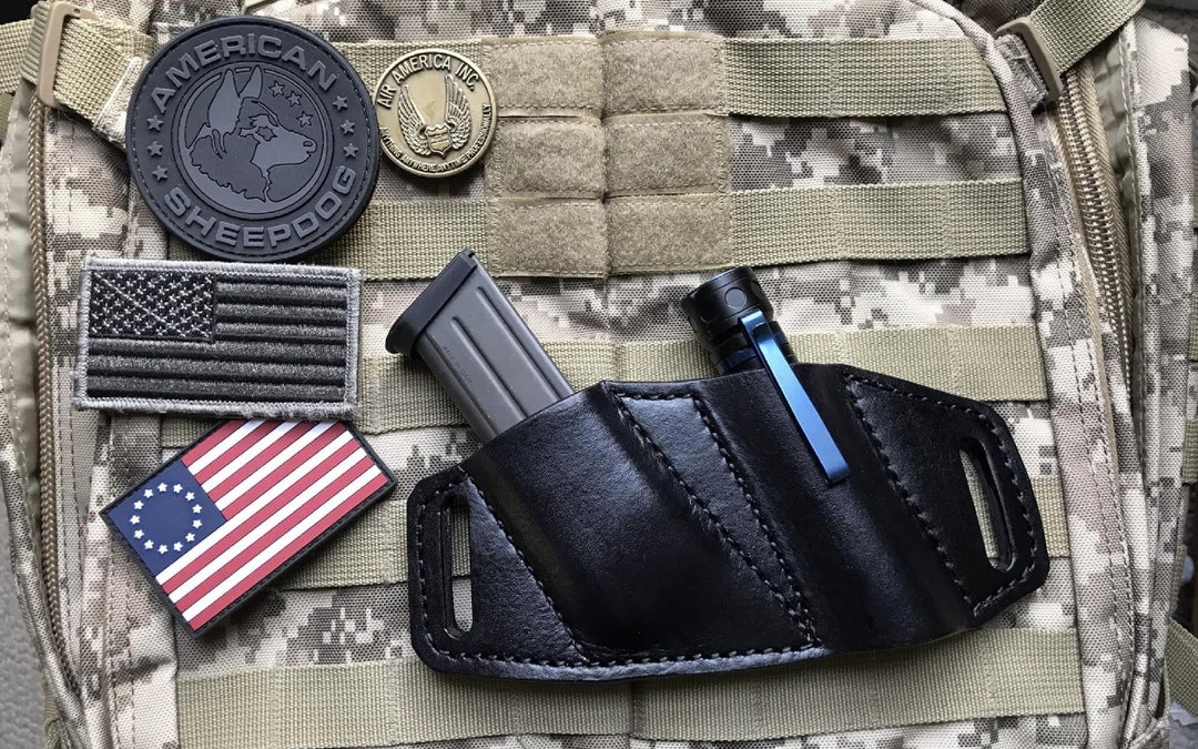EDC Magazine and Flashlight/multi-tool Carrier, 1" Inch Flashlight ...