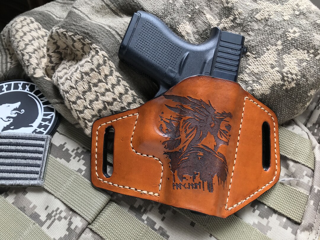 Laser Engraved Valkyrie Holster, Viking Warrior, Custom Engraving ...
