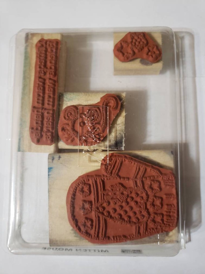 Stampin up Mitten Mouse, Vintage Stamp Set, 1998, Cards Scrapbook - Etsy