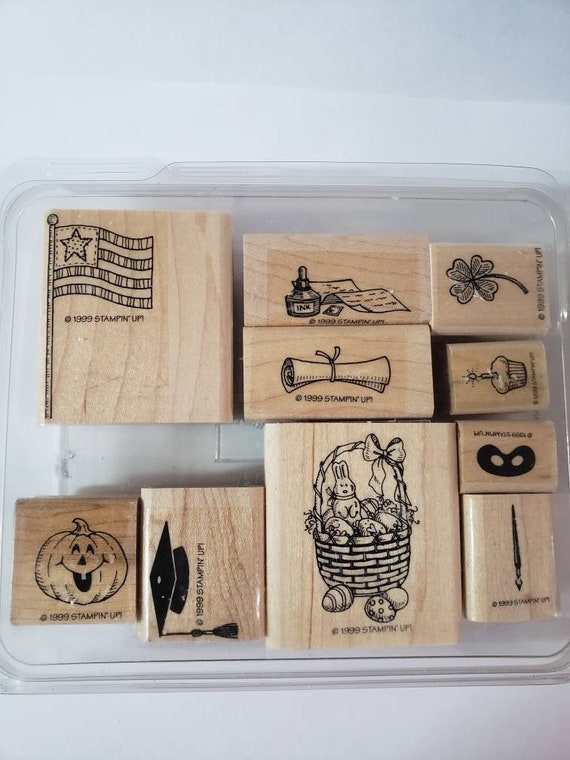 Stampin up Button and Bow Accessory Stamp Set 1999 Scrapbook - Etsy