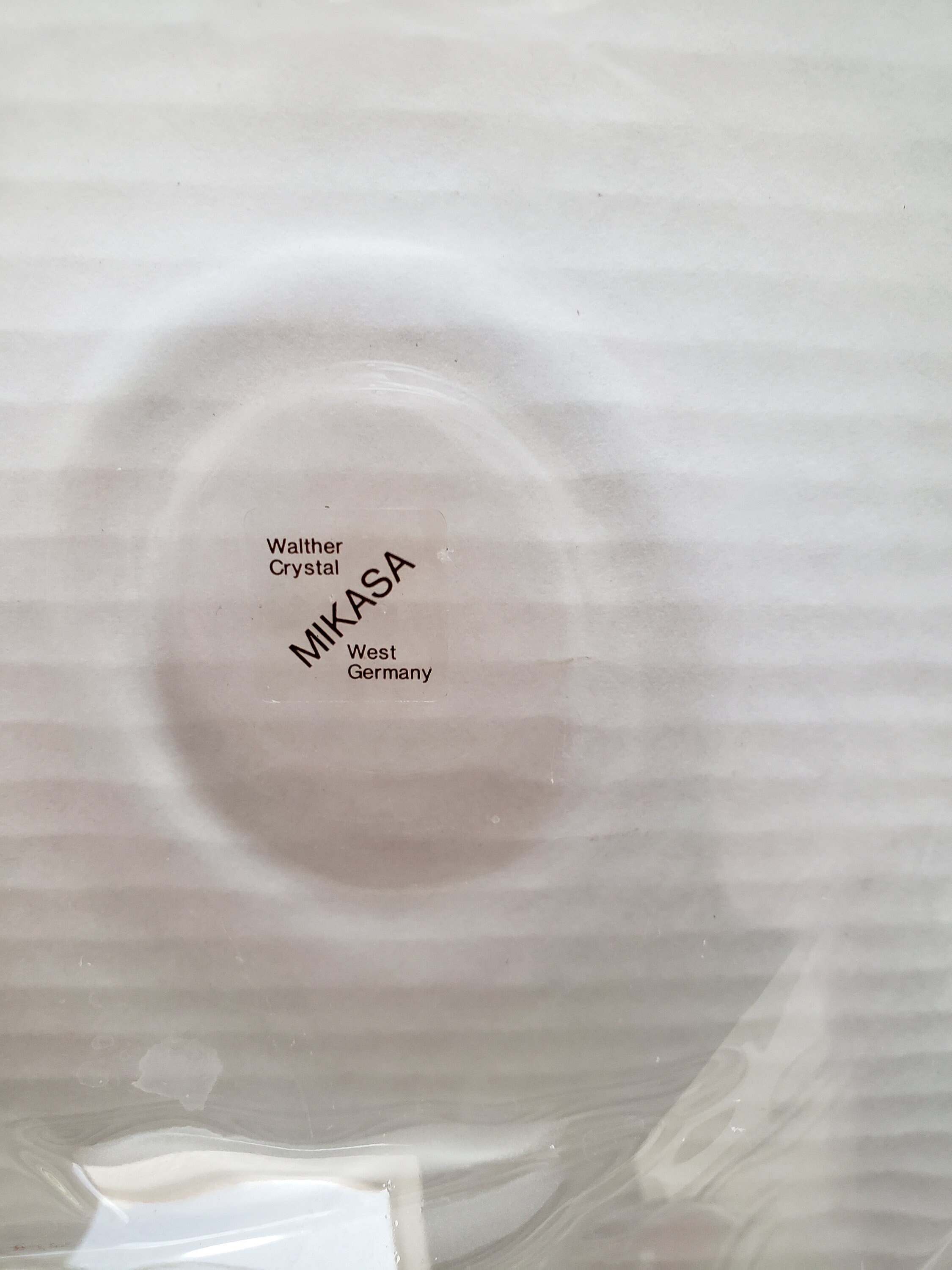 Vintage Mikasa Colored Flower Crystal Clear Glass Set of Four Bowls - Etsy