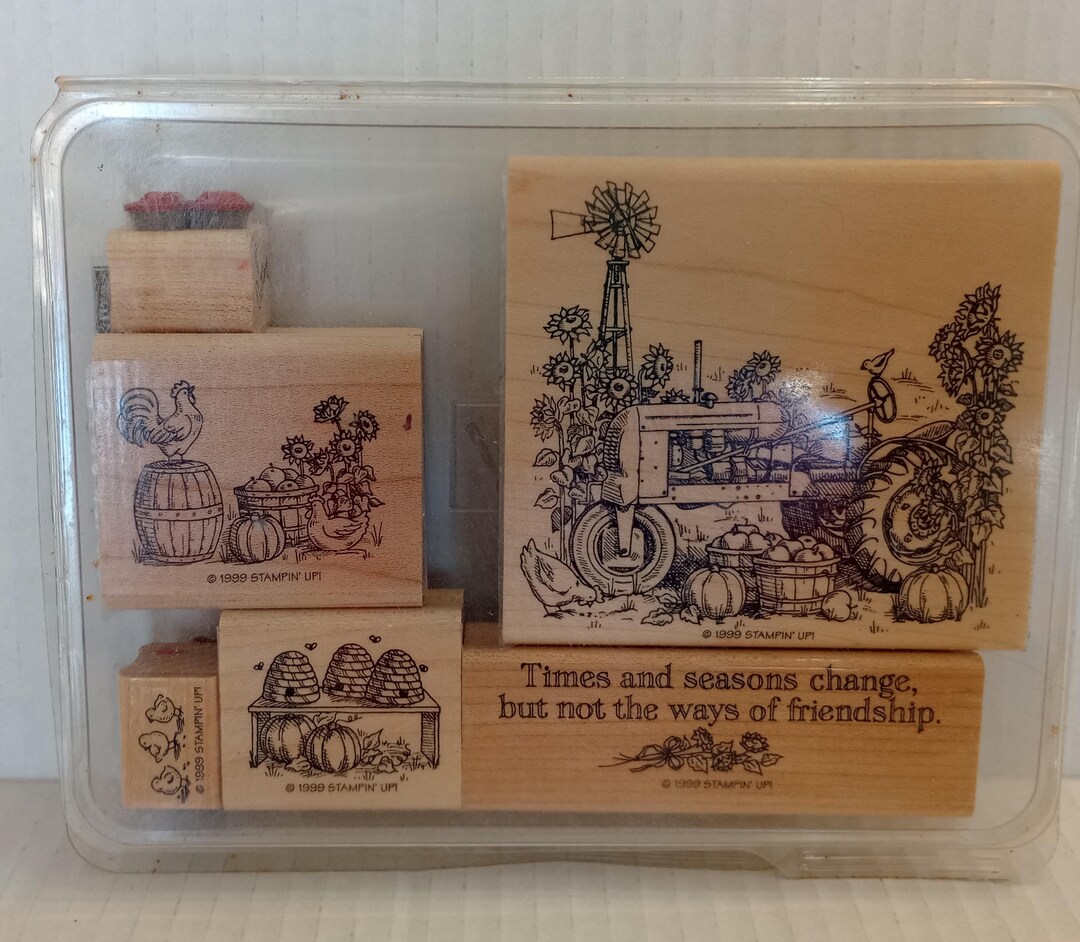 Vintage Times and Seasons Stamp Set, 1999 Stamping Up - Etsy