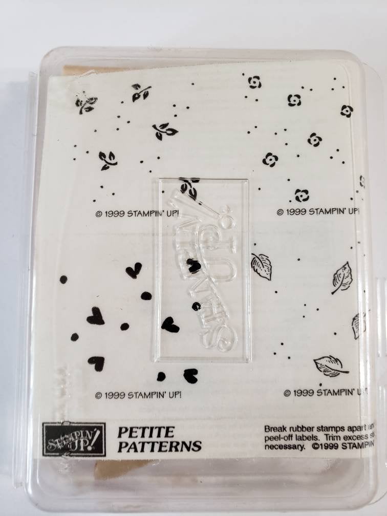 Stampin' Up! PETITE PATTERNS Set 4 Unmounted - Etsy