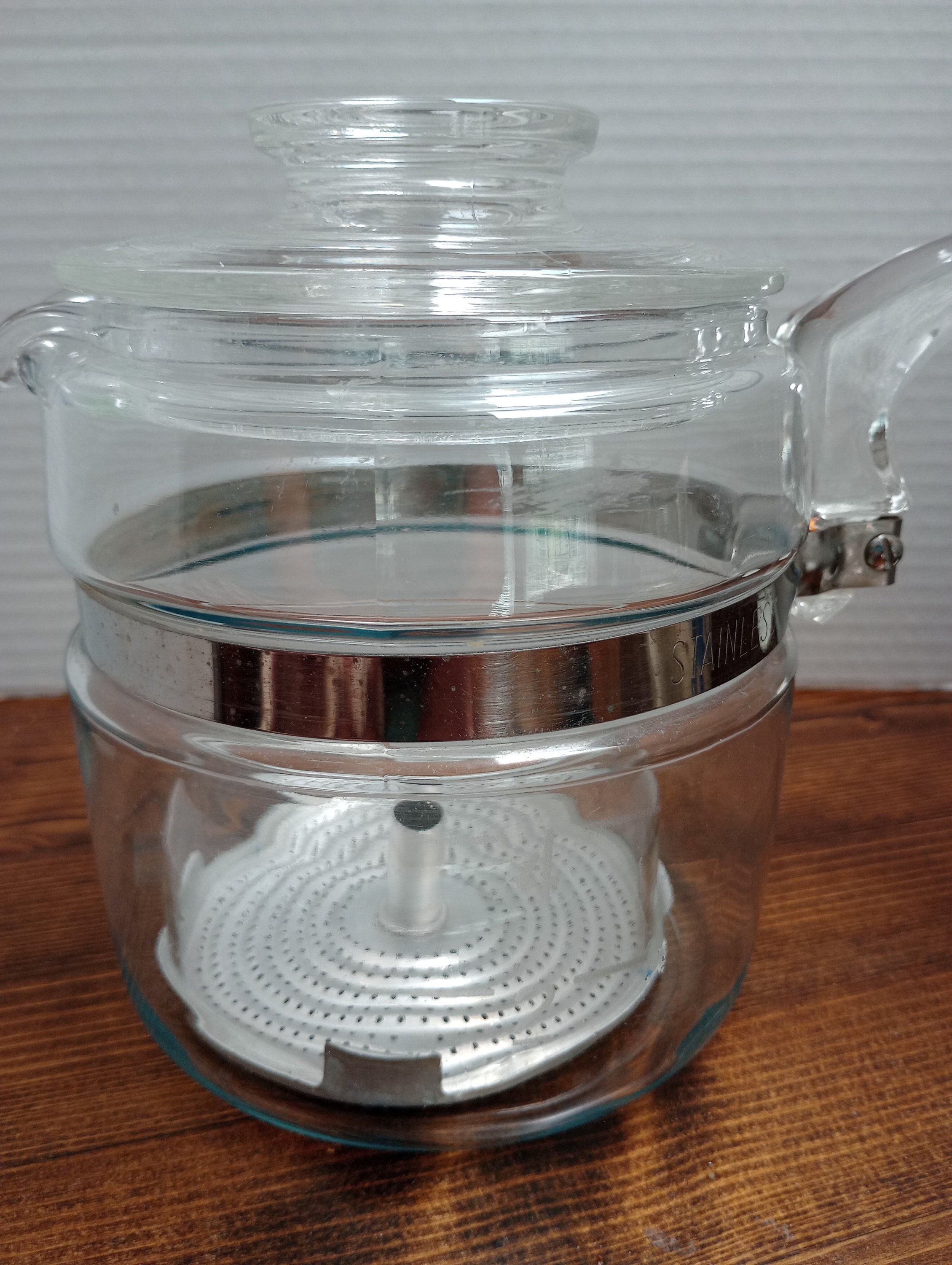 Vintage Pyrex Glass Flameware 4-cup Percolator Coffee Pot Model 7754-B ...
