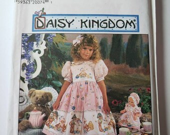 Vintage New Daisy Kingdom Dress Pattern With Bonus Doll | Etsy