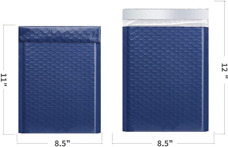 25 Pcs 8.5x12 Inch Navy Blue Bubble Mailers Padded Envelopes - Etsy