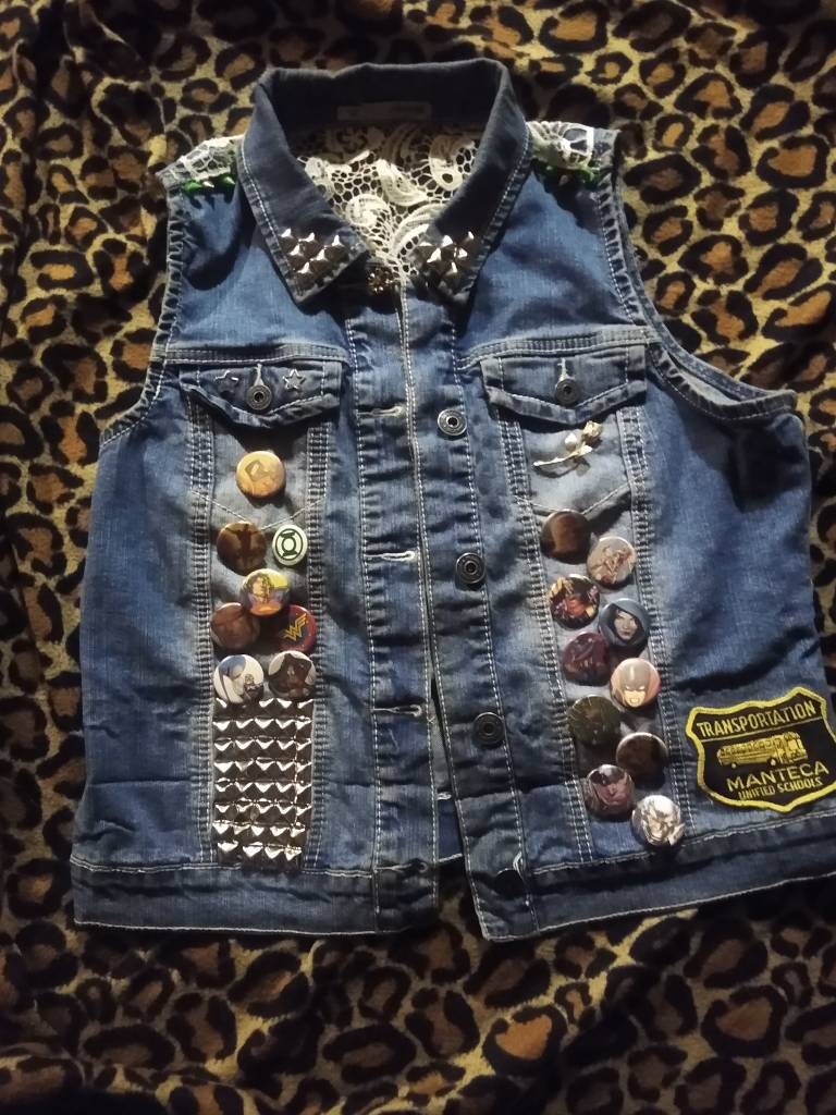 Battle Vest Punk Vest Denim Vest Punk Patches Anarchy - Etsy