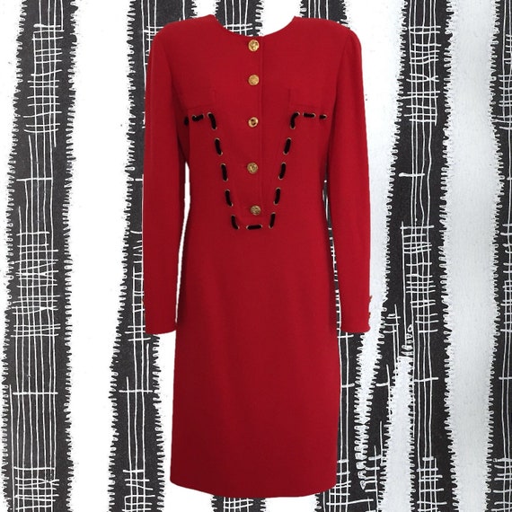 Vintage 80's Valentino! • Red Dress by Valentino Bout… - Gem Vintage 80's Valentino! • Red Dress by Valentino Bout… - Gem