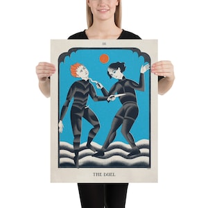 Dune Poster - the Duel: Paul Vs. Feyd-rautha. Art Print, Wall Art. 8X10 ...