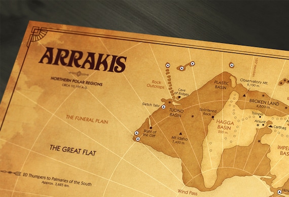 Arrakis Planet Map