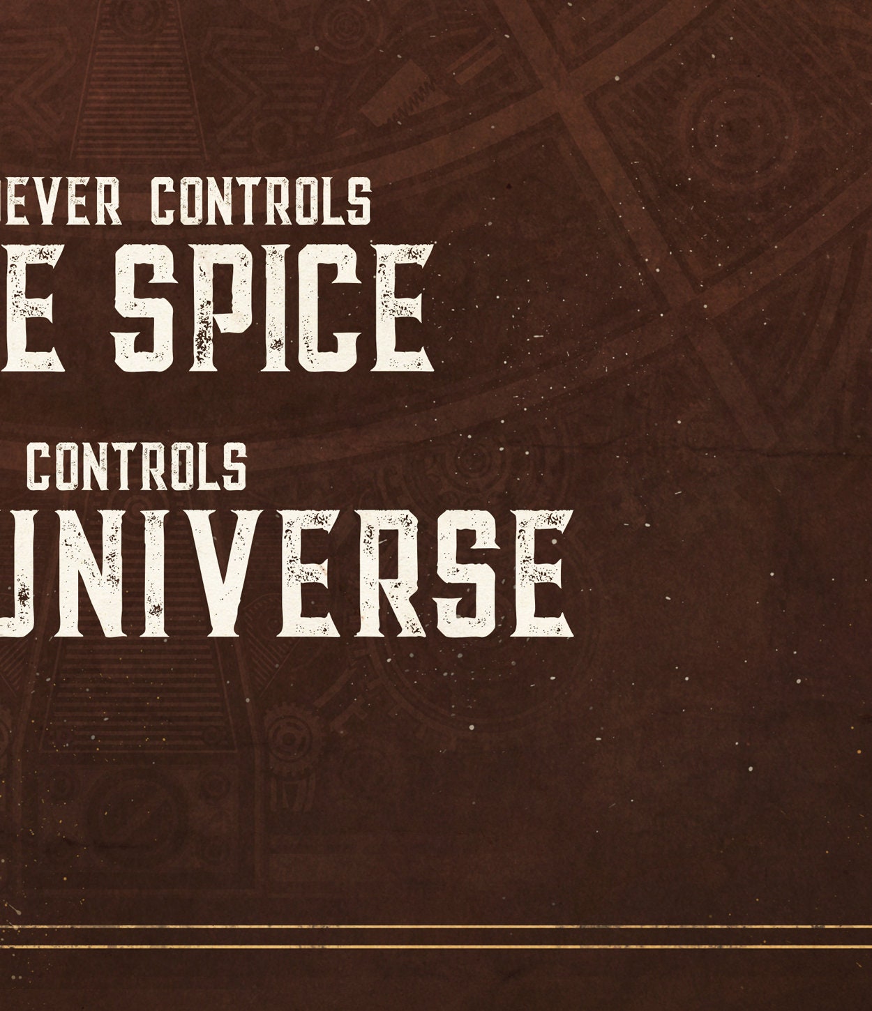 Dune Poster Whoever Controls the Spice Controls the | Etsy