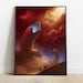 The Red Tower Fantasy Surrealist Landscape, Original Oil Painting - Etsy