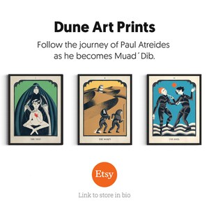 Dune Poster - the Duel: Paul Vs. Feyd-rautha. Art Print, Wall Art. 8X10 ...