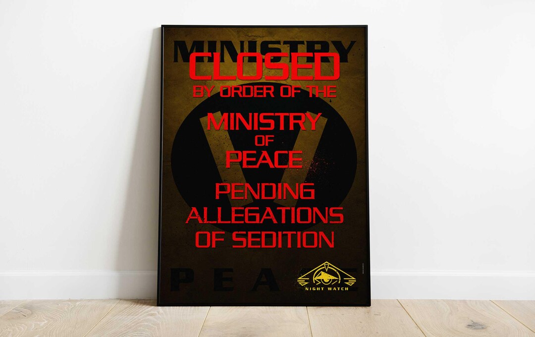 Babylon 5 Nightwatch Poster – Ministry of Peace Closure Notice - Etsy