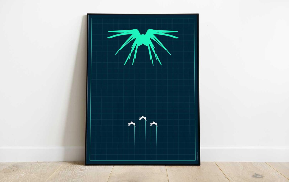 Babylon 5 Starfury Fighter Poster – Retro Sci-fi Art Print - Etsy