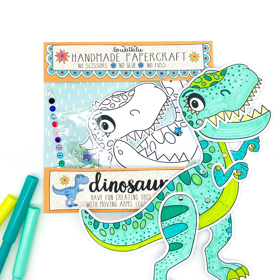 Dinosaur Craft Kit - Etsy