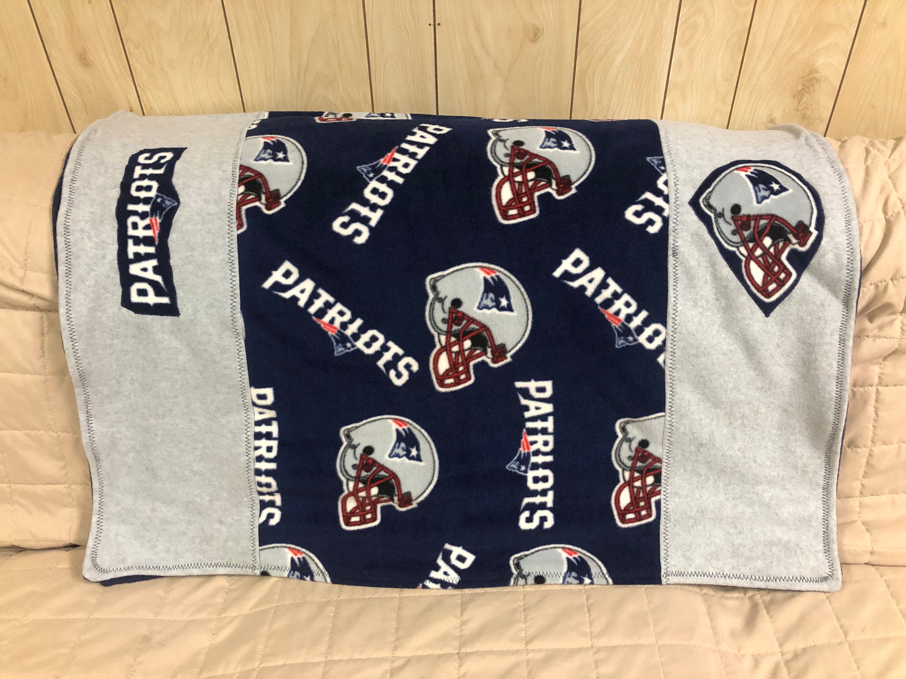 New England Patriot's Fleece Lap/stadium Blanket - Etsy