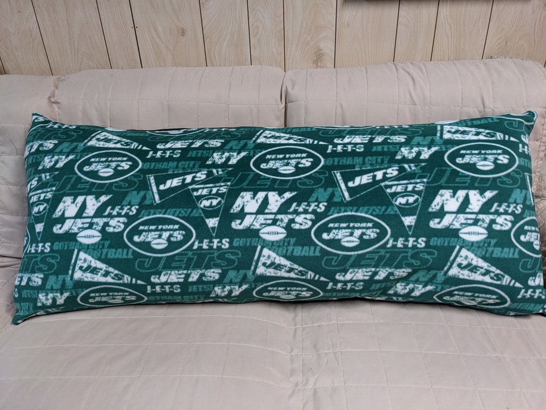 NY Jets Fleece Body Pillow Cover - Etsy