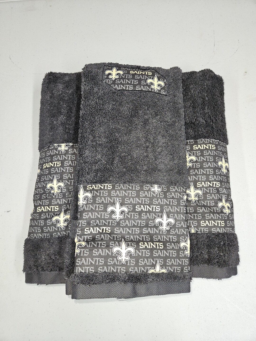 New Orleans Saints Hand and Bath Towel Set - Etsy