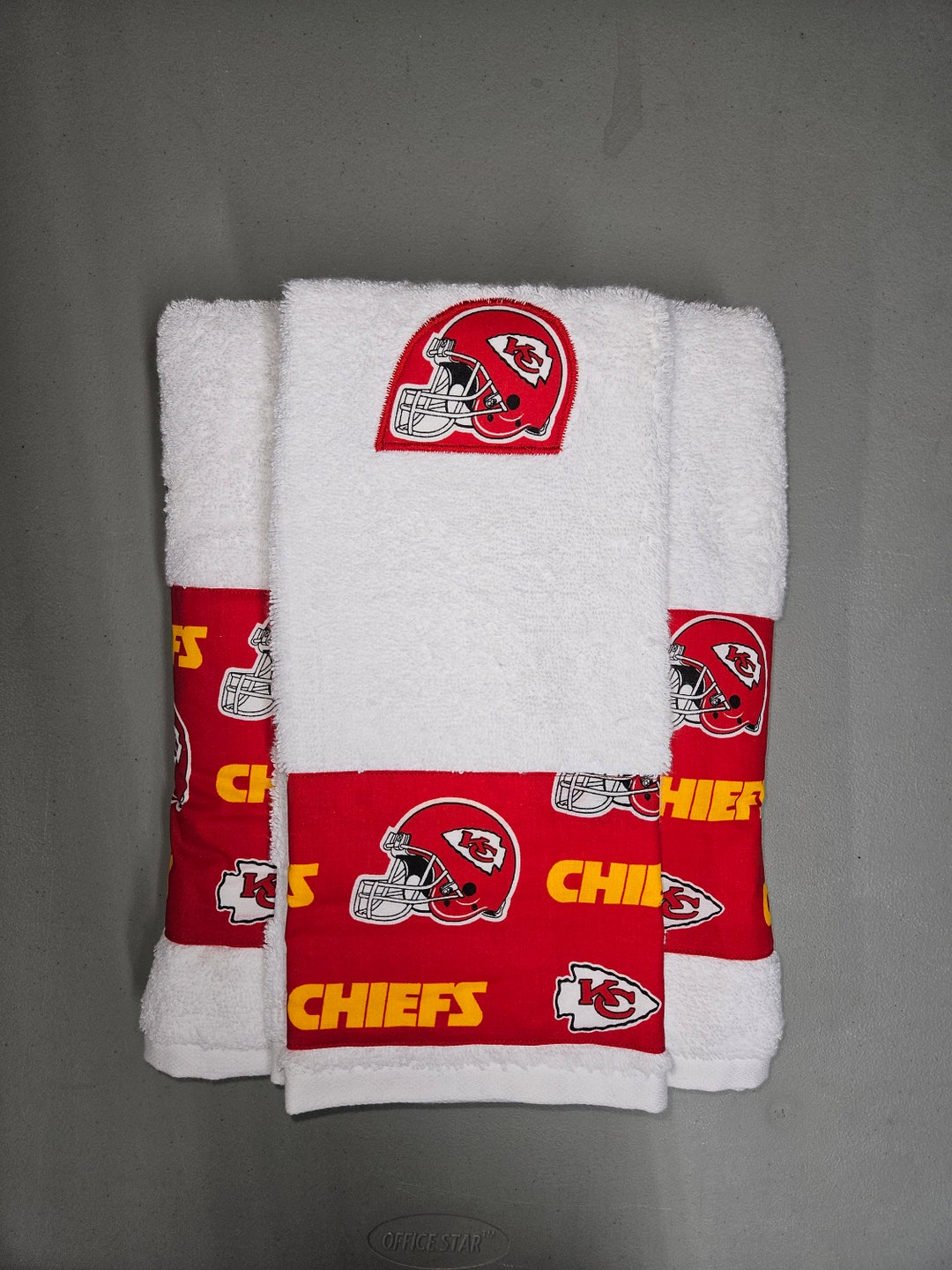 Kansas City Chiefs Hand and Bath Towel Set - Etsy