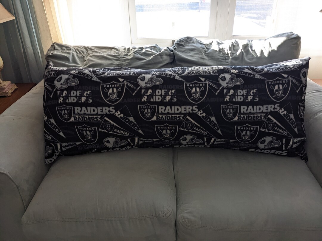 Las Vegas Raiders Fleece Body Pillow Cover - Etsy