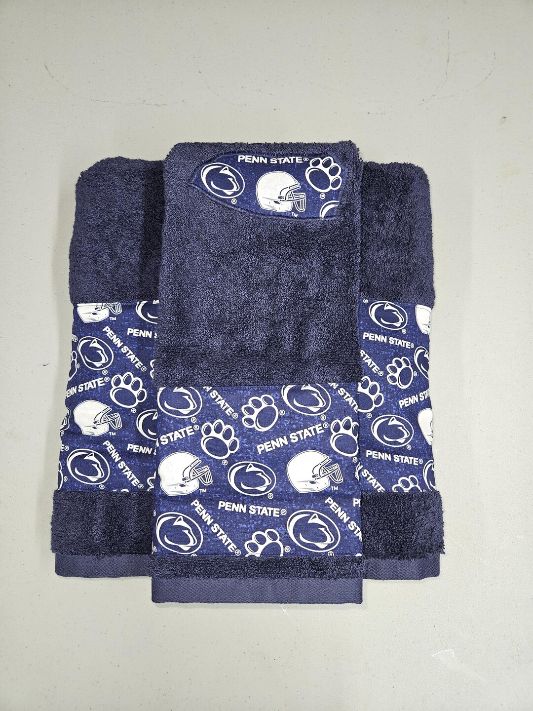 Penn State University Hand and Bath Towel Set - Etsy