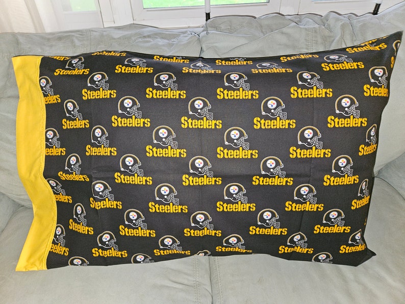 Pittsburgh Steelers Standard Size Cotton Pillowcase - Etsy