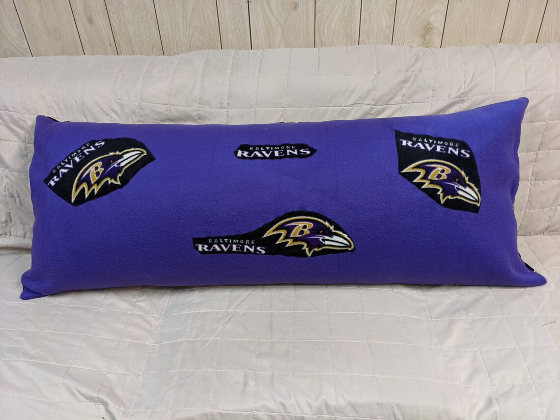 Baltimore Ravens Fleece Body Pillow Cover - Etsy