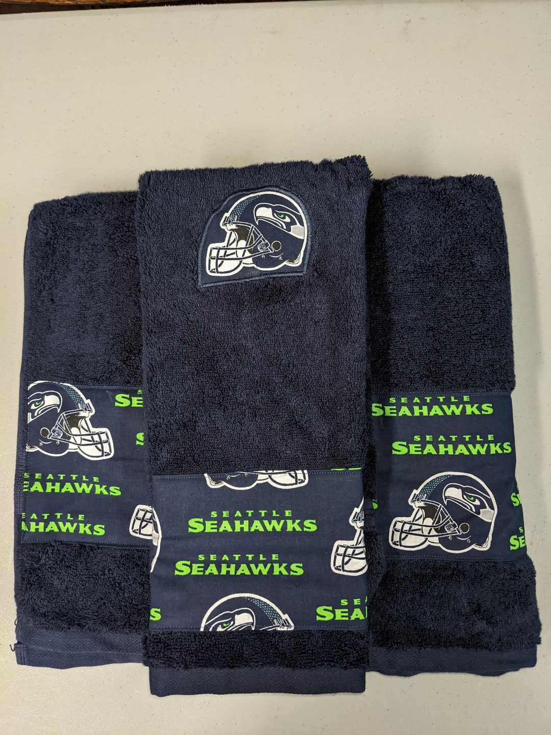 Seattle Seahawks Hand and Bath Towel Set - Etsy