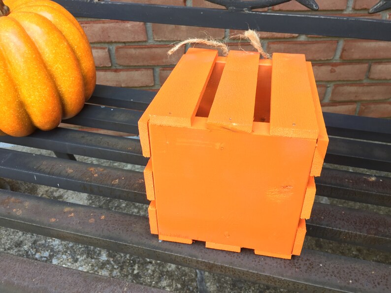 Handmade Wooden Pumpkin Box - Etsy
