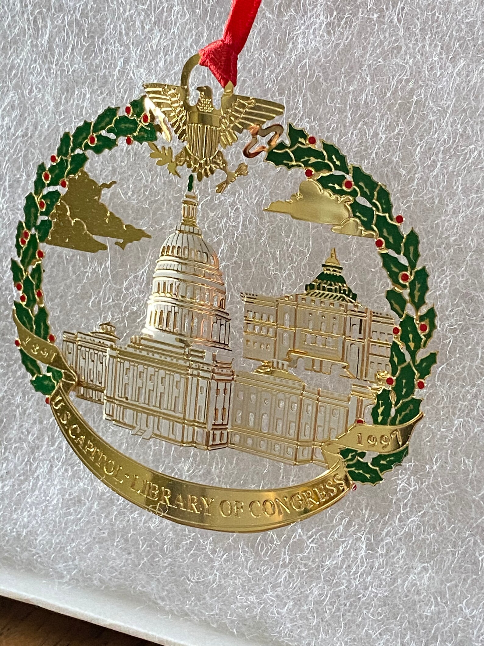 United States Capital Historical Society Holiday Ornament 1994 - Etsy ...