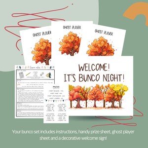Hello Fall Bunco Printable Set - Etsy