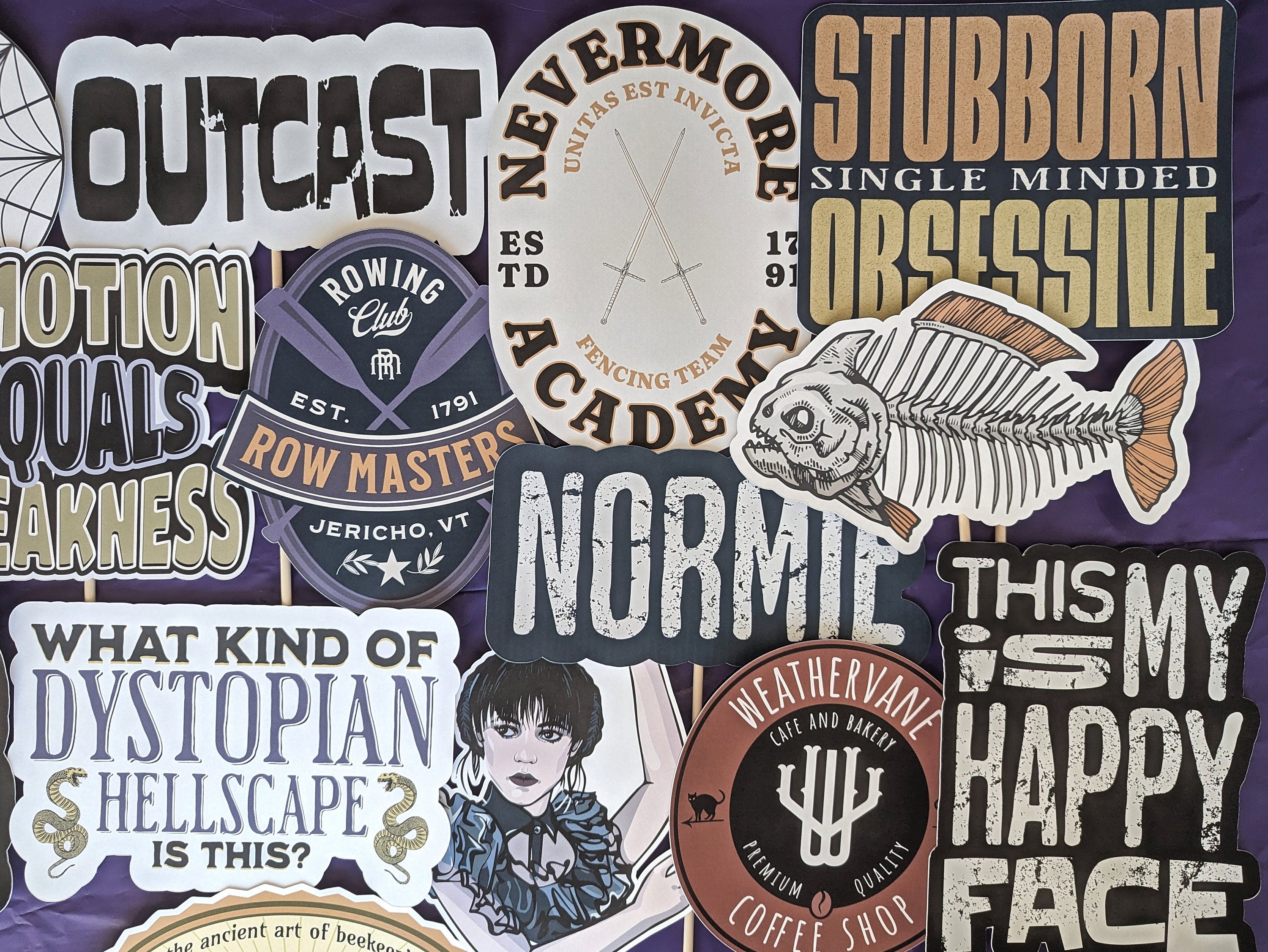 Goth Wednesday Photo Booth Props - Etsy