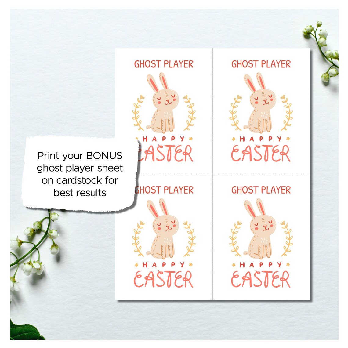 Happy Easter Printable Bunco Set - Etsy