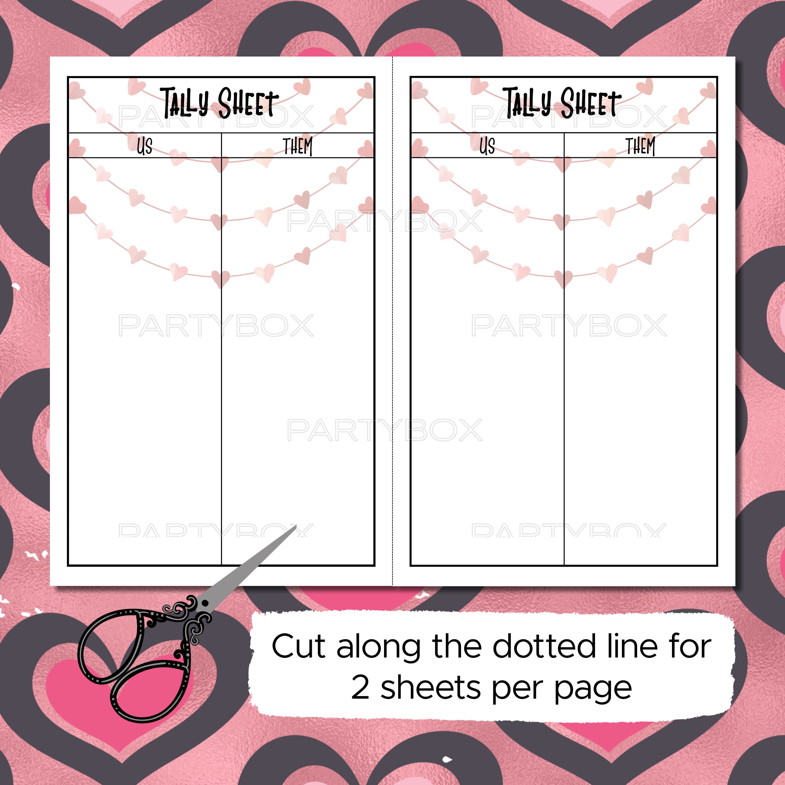 Pajama Party Printable Bunco Set - Etsy