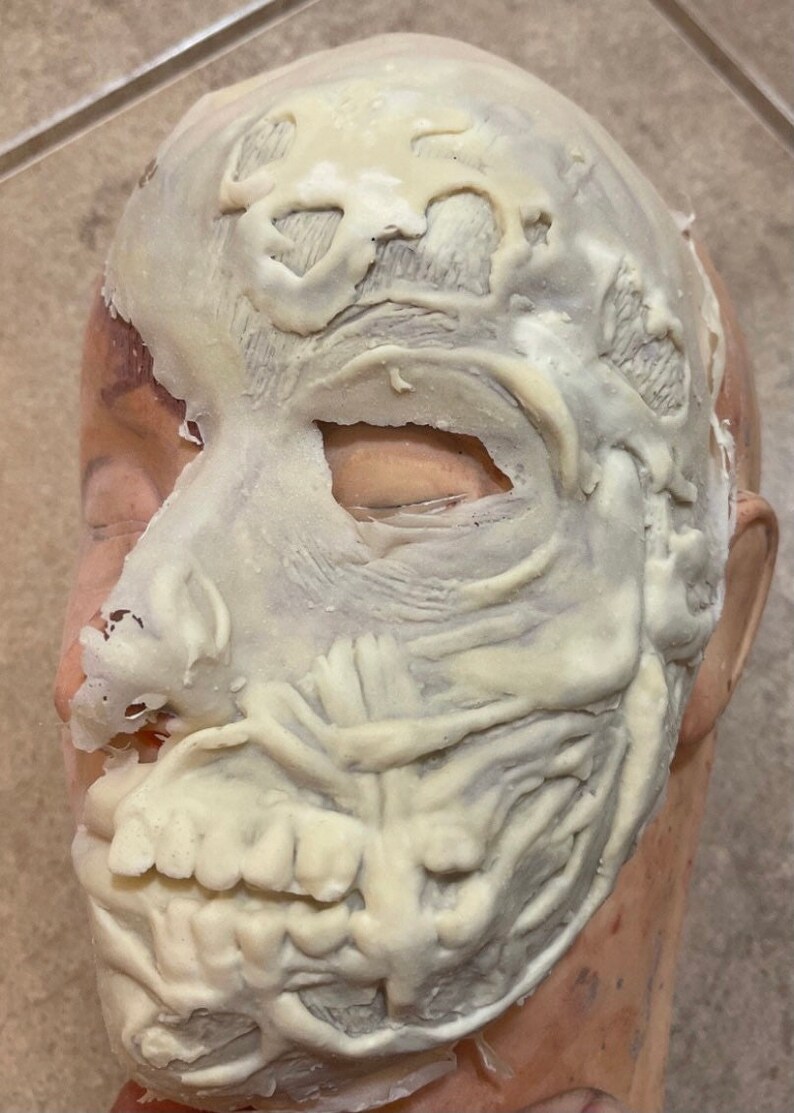 Two Face Burnt Mask Prosthetic - Etsy