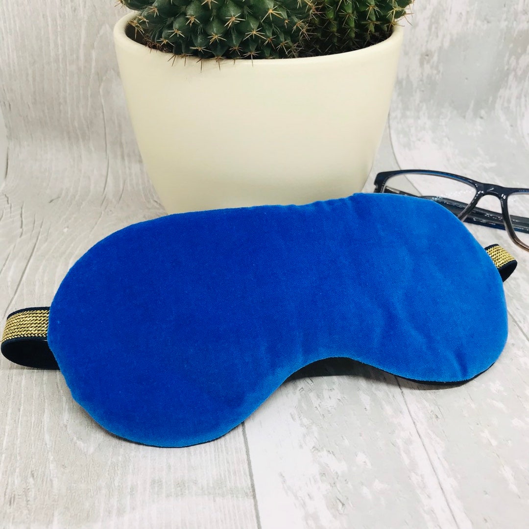 Velvet Eye Mask. Velvet Sleep Mask. Blue Eye Mask. - Etsy.de