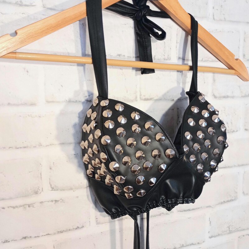 Leather Bra - Etsy