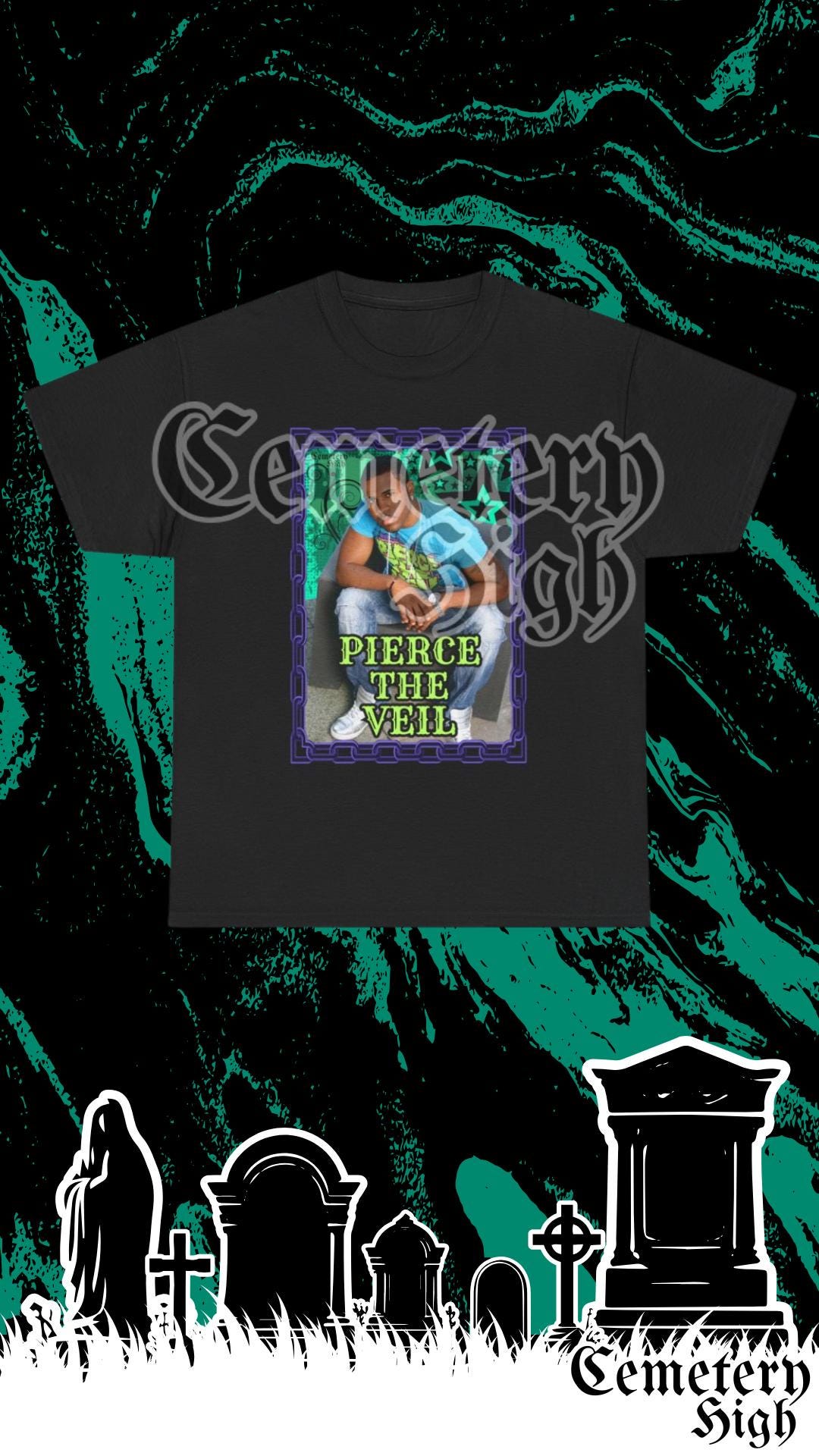 Pierce the Veil Jason Derulo T Shirt Green - Etsy