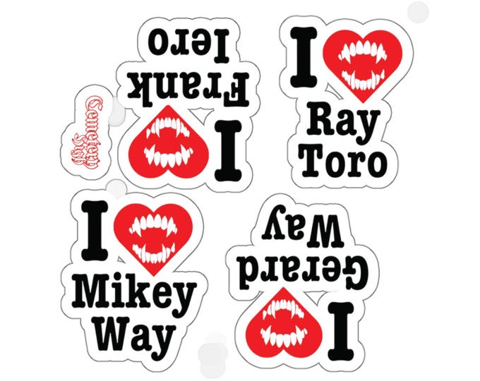 MCR Holographic Stickers - Etsy